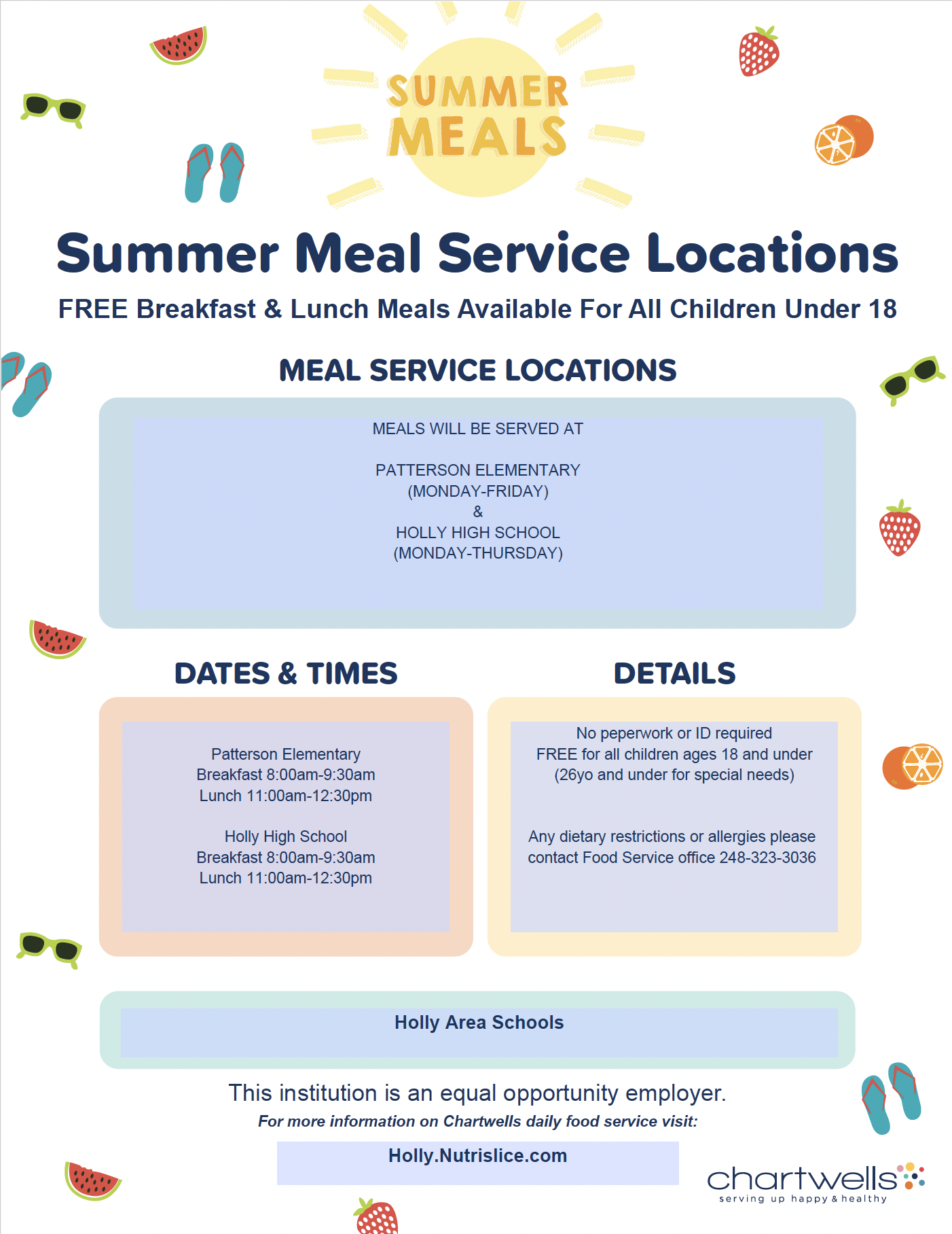 Meet Up and Eat Up - Food Services - Departments - District Home